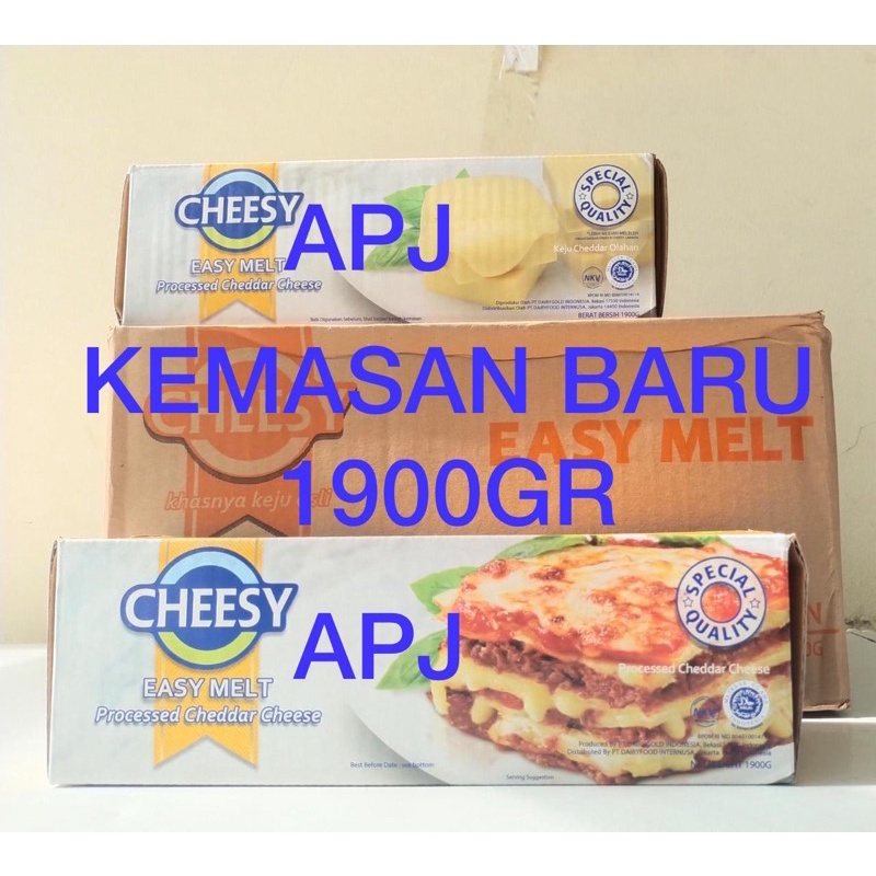 Jual Keju Cheddar Cheesy Chesy Chessy Easy Melt 1900gr Cheese | Shopee ...