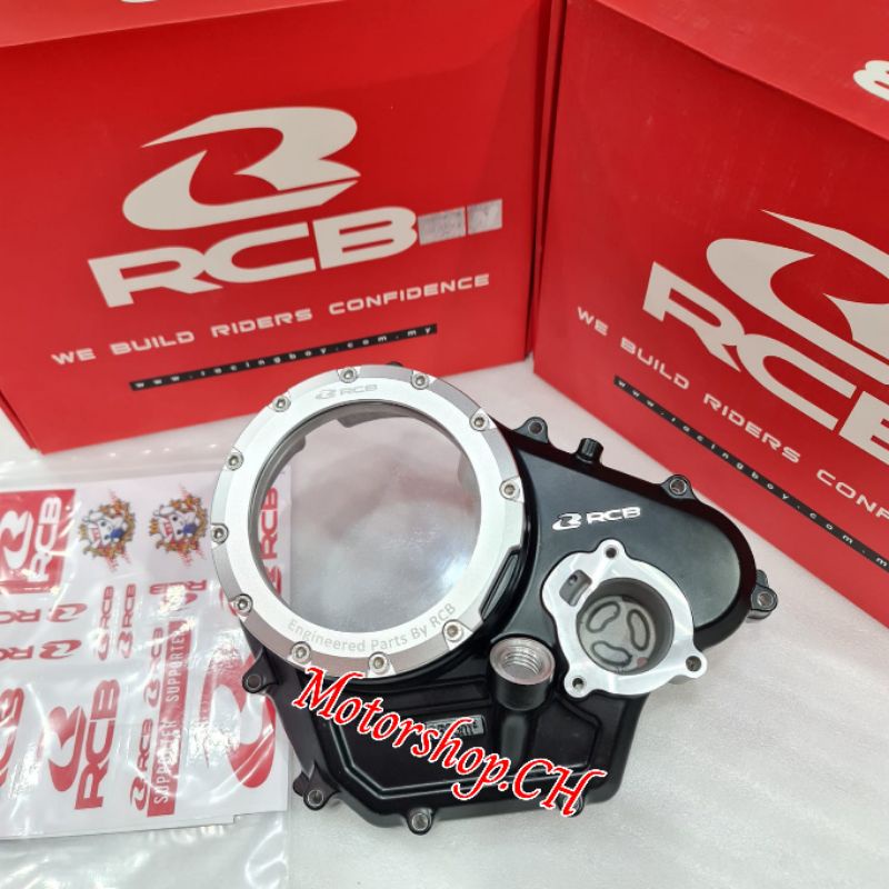 Jual ENGINE COVER RCB TUTUP BLOCK MESIN KANAN TRANSPARAN MX KING R15 V3 ...