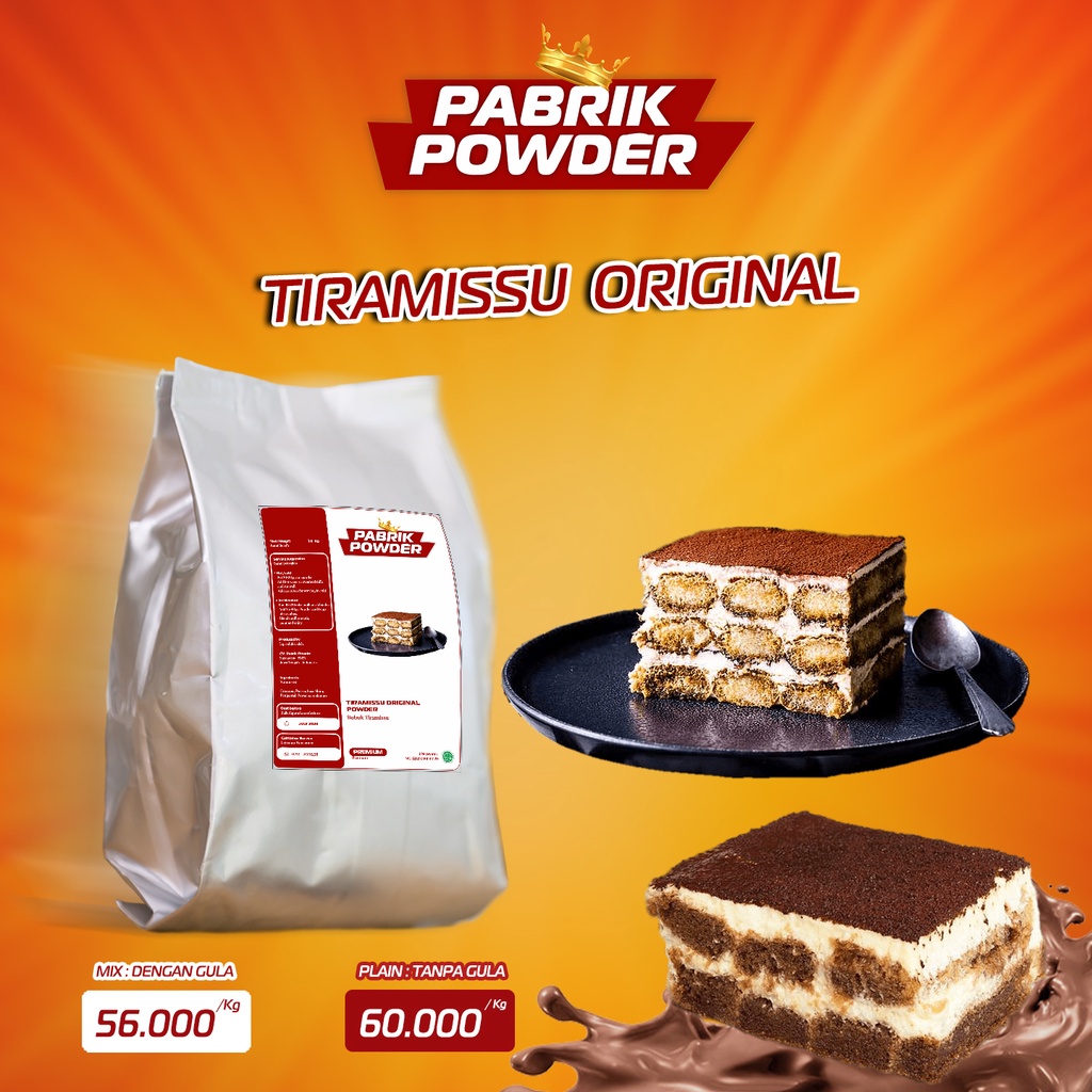 Jual Powder Minuman Tiramissu Original, Bubuk Minuman Rasa Tiramisu ...