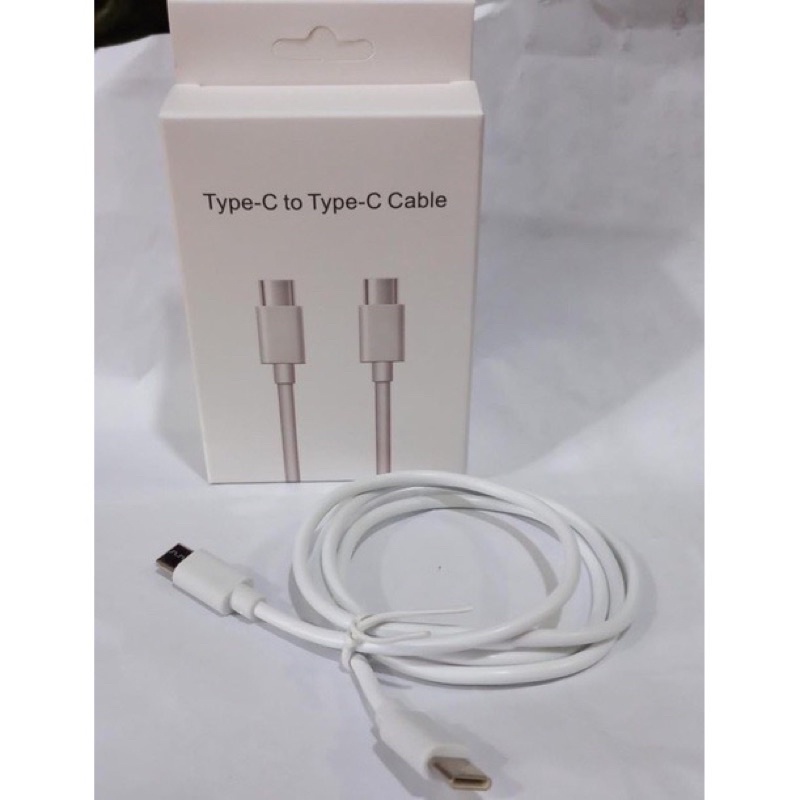 Jual KABEL TYPE C KE TYPE C SUPPORT FASH CHARGING / KABEL DATA USB C KE ...