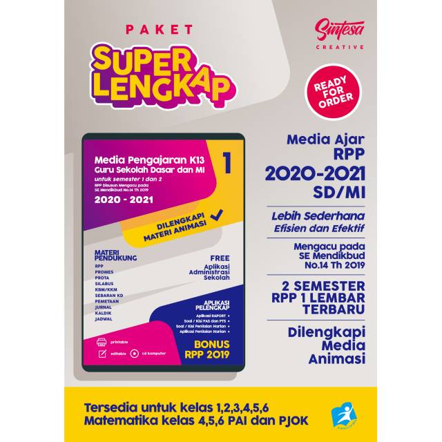 Jual Media pembelajaran K13, untuk SD plus animasi dan SMP sederajat ...