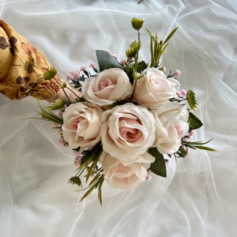 Jual Wedding hand buket bouquet pernikahan lamaran bridesmaid premium ...