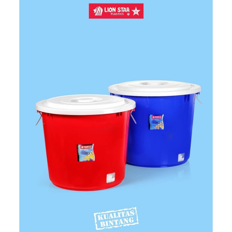 Jual Ember Jumbo Ember Besar Dengan Tutup dan Gagang Lion Star 50 / 60 ...