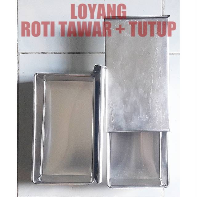 Jual Loyang roti tawar + tutup uk.20x10x10cm | Shopee Indonesia