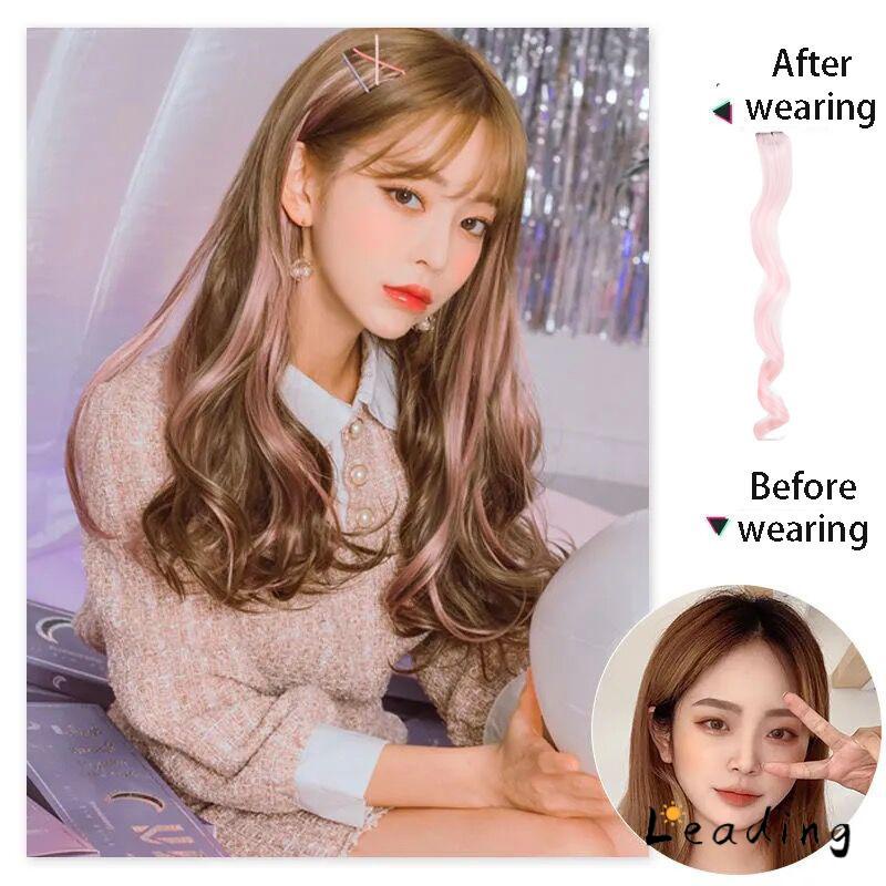 Jual 50cm Wig / Rambut Palsu Model Wanita Korea Manis Gelombang Panjang ...