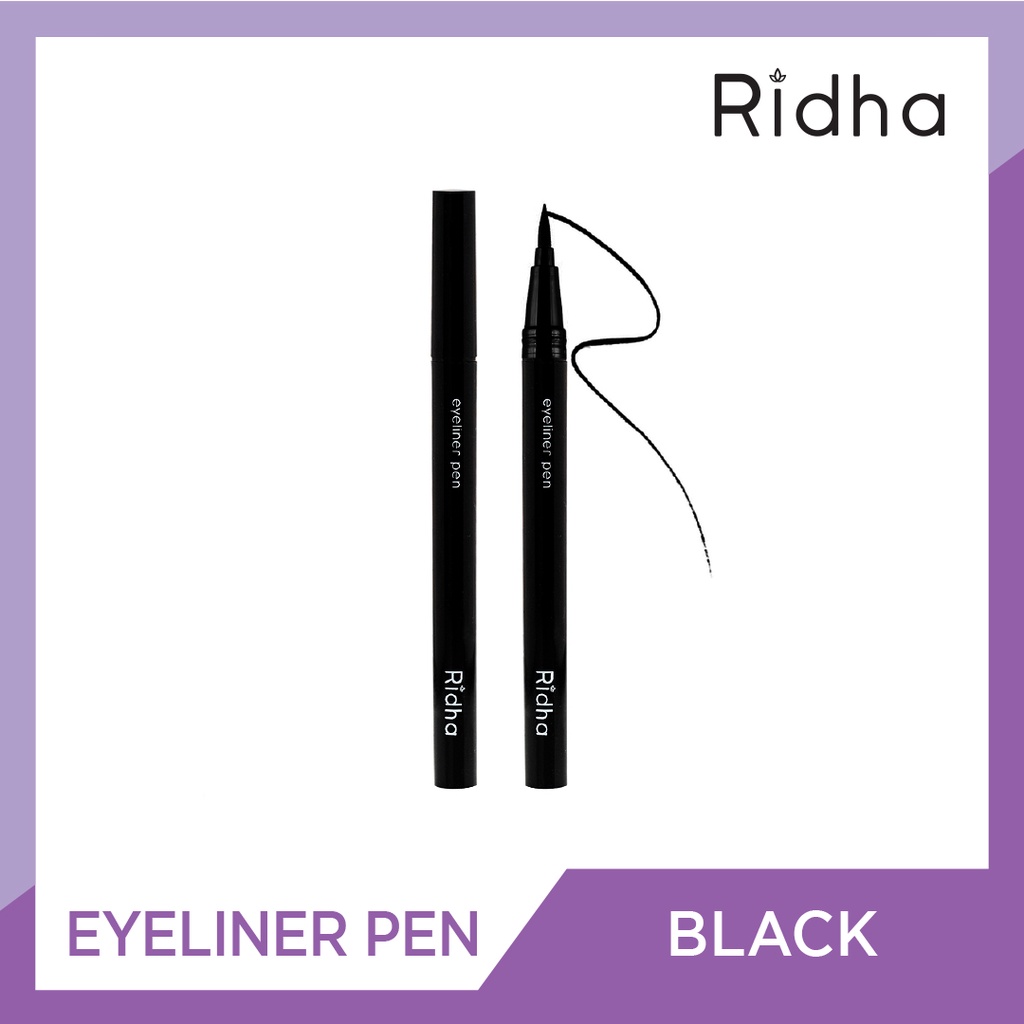 Jual RIDHA Eyeliner Pen Black (Lembut dan Waterproof) | Shopee Indonesia