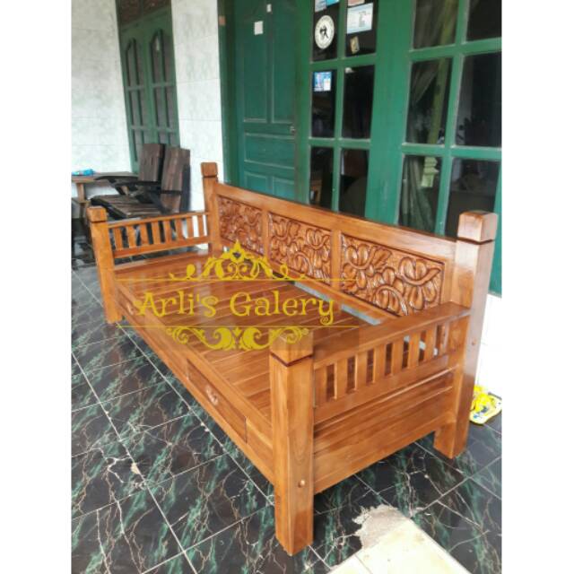 Jual Bangku resban bale bale minimalis kayu jati furniture jepara ...