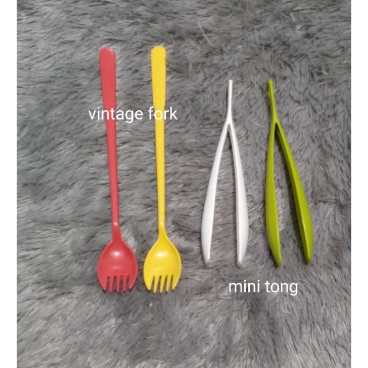 Jual mini tong/ vintage fork tupperware | Shopee Indonesia