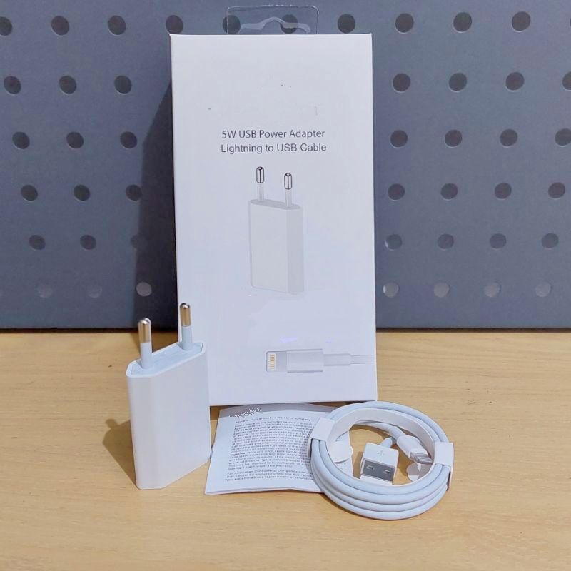 Jual Travel Charger Iph 5 6 7 8 Fast Charging Cable Data adaptor 5W ...