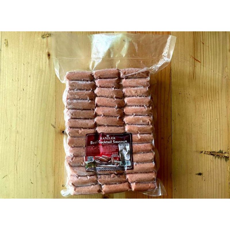 Jual KANZLER SOSIS BEEF COCKTAIL 1KG (ISI 80PCS) | Shopee Indonesia