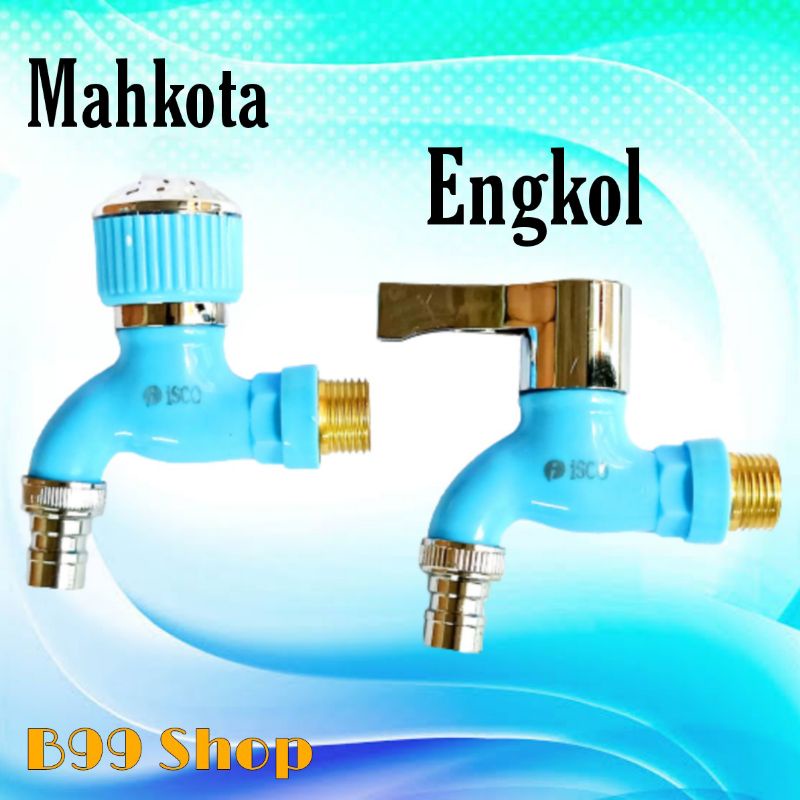 Jual Kran PVC Taman ISCO Model Mahkota / Engkol Size 1/2 Inch | Shopee ...