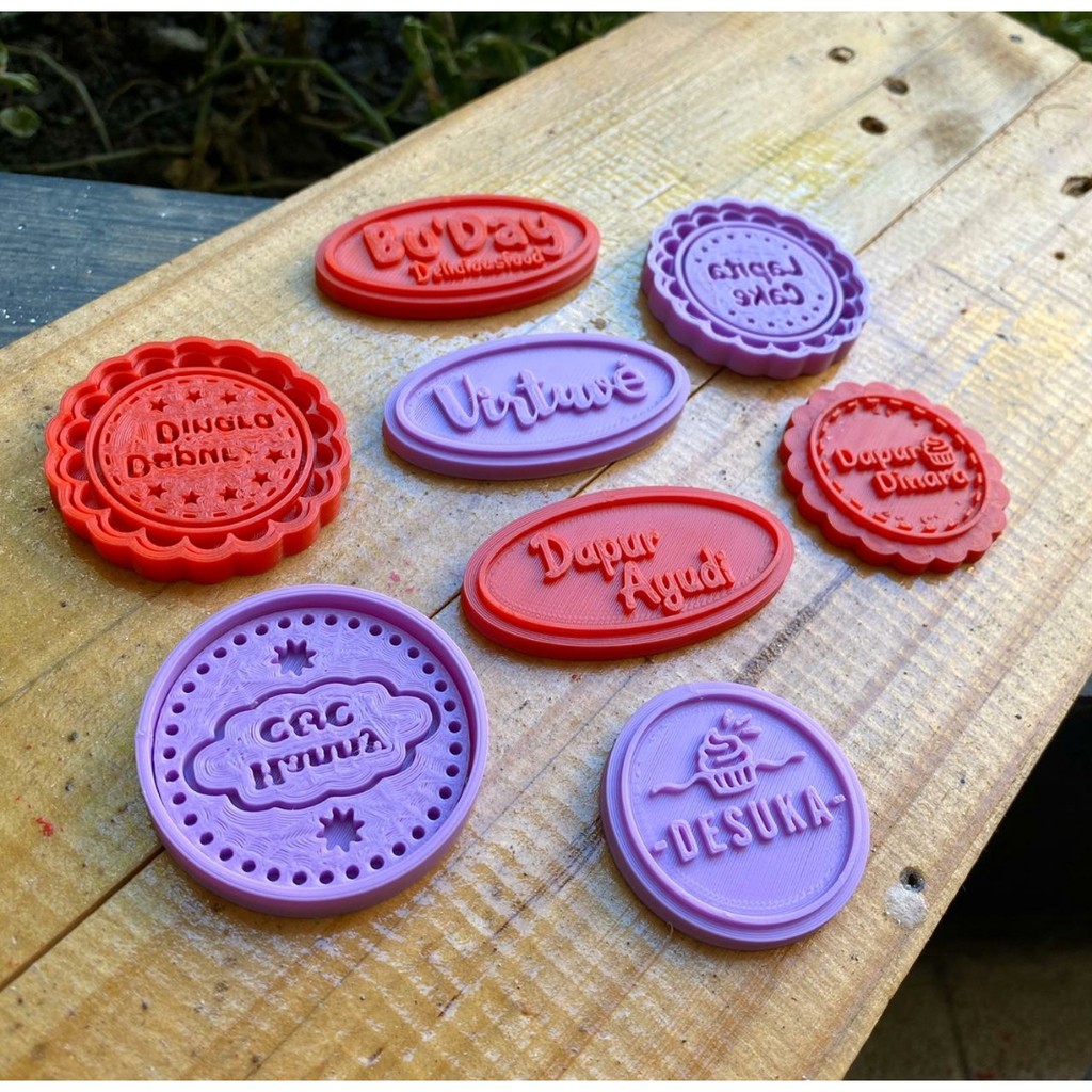 Jual (CUSTOM) Cetakan CUSTOM kue cookies, Fondant, Clay, Stamp Sabun ...