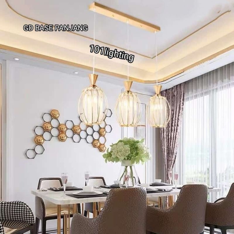 Jual lampu gantung ruang makan minimalis modern 29919-3 | Shopee Indonesia