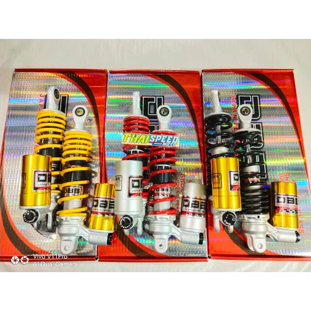Jual shock tabung bawah dbs 280mm nouvo,aerox155 kuning,merah,dan hitam ...