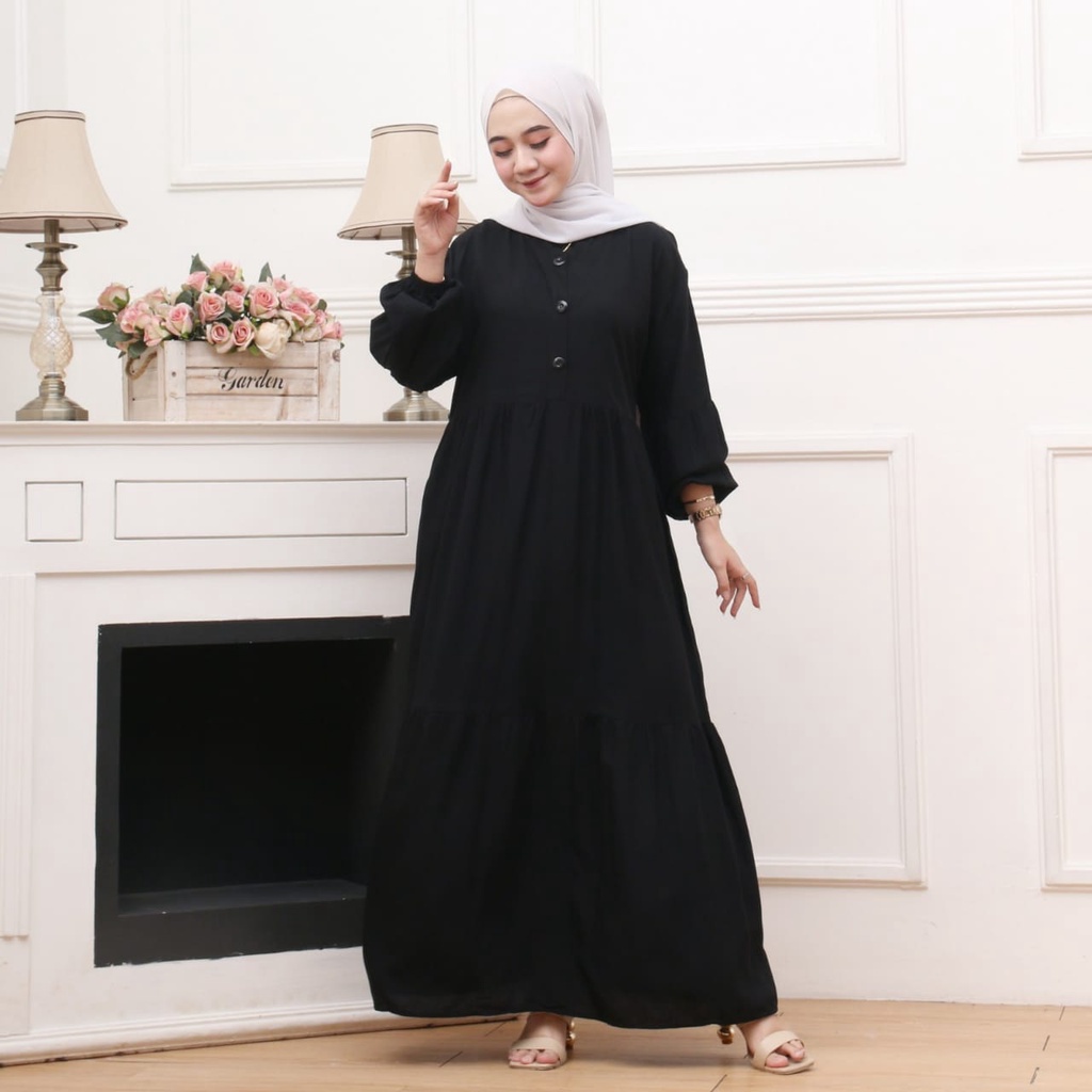 Jual GAMIS RAYON MAXI MODEL LENGAN BALON | GAMIS CANDA MAXI | GAMIS ...