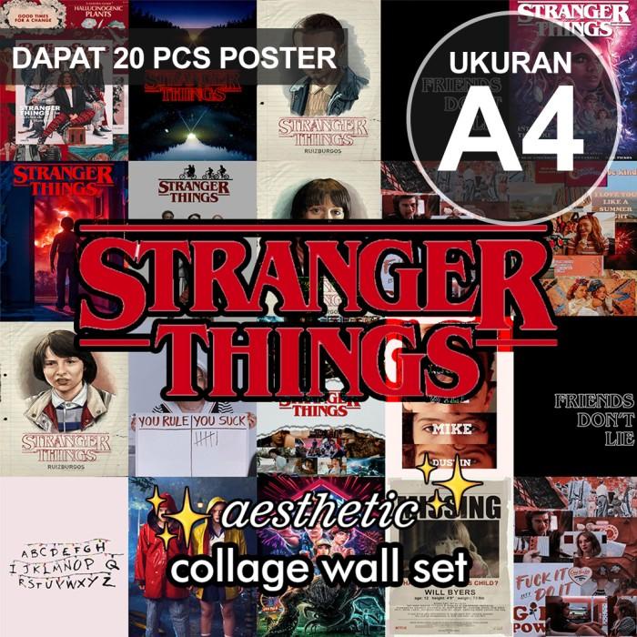 Jual Poster Aesthetic Collage Wall - Stranger Things Series A4 | Shopee ...