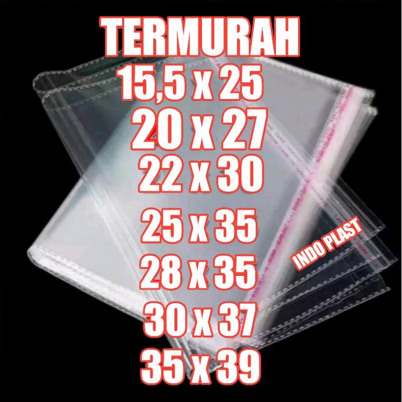 Jual Plastik Opp Lem 15x25,25x35,28x35 ( isi 100 Lembar ) | Shopee ...