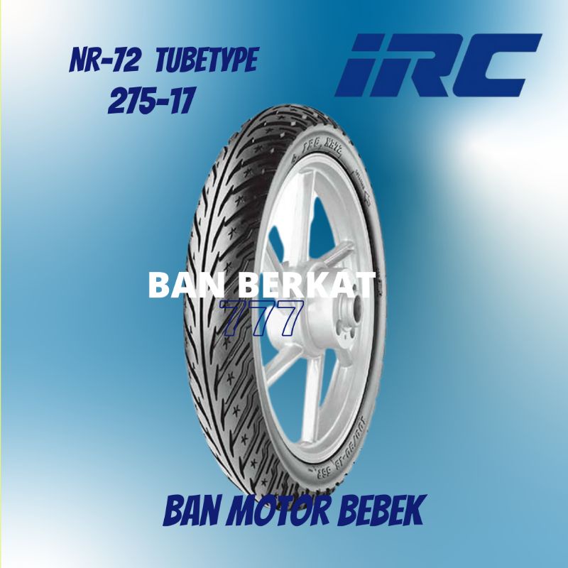 Jual Ban Motor Bebek / IRC NR 72 Uk 275-17 Tubetype Ban Luar | Shopee ...