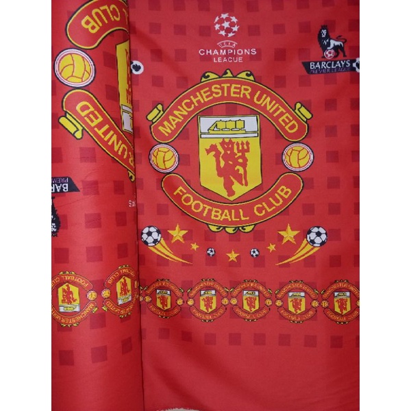 Jual KAIN SPREI POLIMICRO KATUN LOKAL METERAN MURAH MOTIF MANCHESTER ...