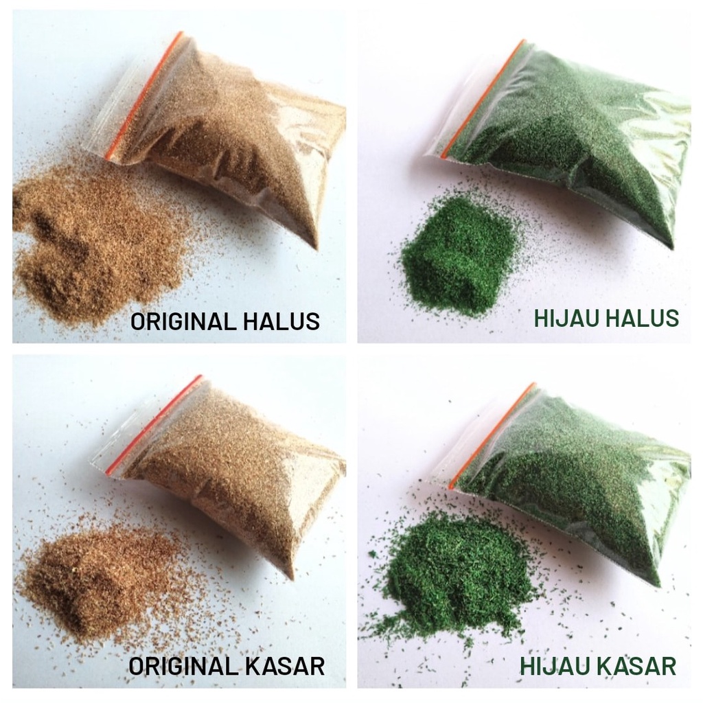 Jual Serbuk Rumput Kayu / Bahan Maket / Miniatur / Diorama | Shopee ...