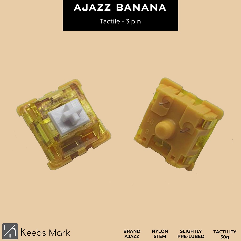 Jual Ajazz x Huano Banana Tactile Switch Mechanical Keyboard | Shopee ...