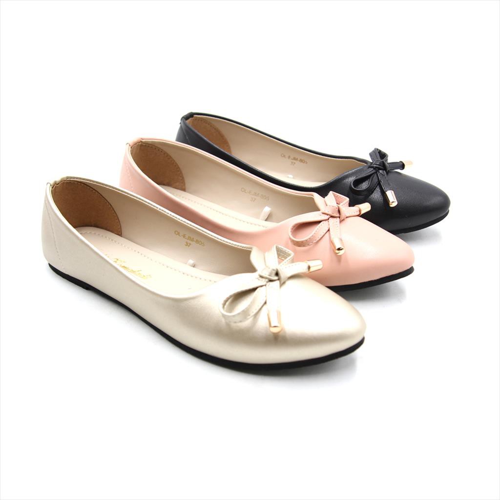 Jual YONGKI KOMALADI DESTINY SEPATU WANITA BALERINA OL-EJM-805 - GOLD ...