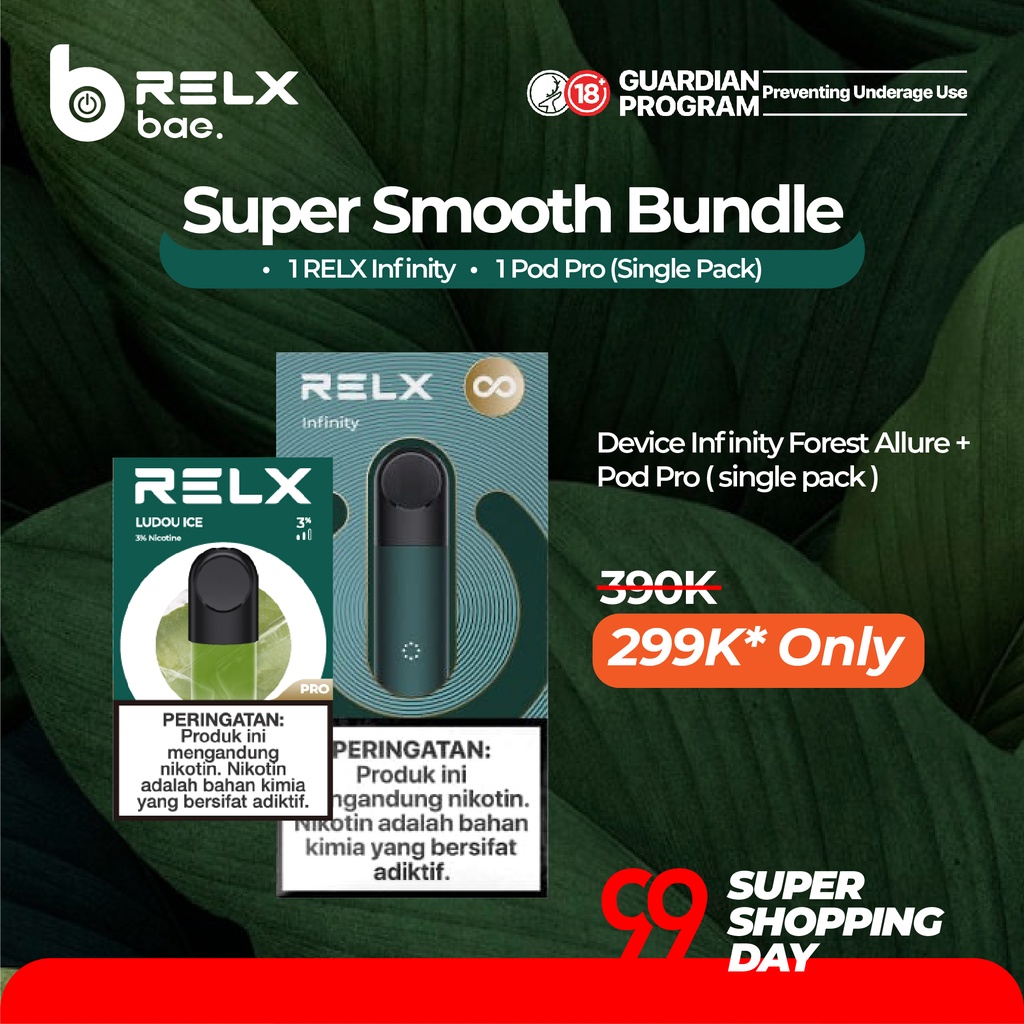 Jual RELX Bundle Infinity Forest Allure Device and Pod Pro ( Isi 1 Pod ...