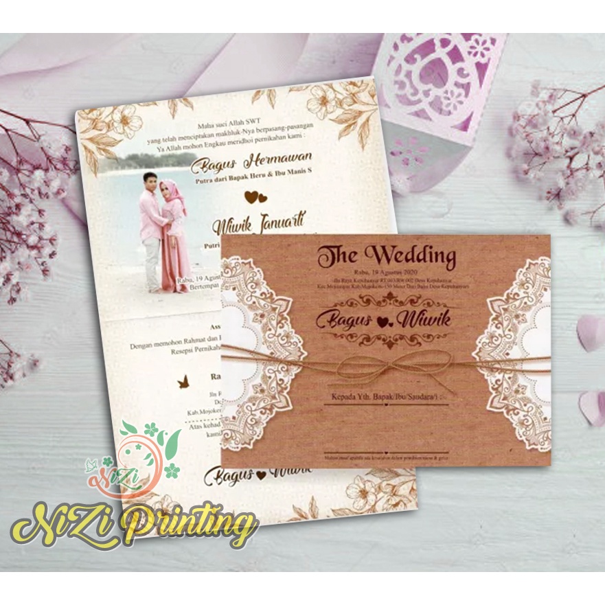 Jual UNDANGAN PERNIKAHAN AVIS 101 FREE VIDEO INVITATION | Shopee Indonesia