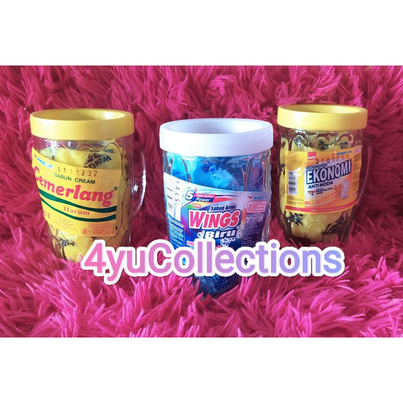 Jual Cream Ekonomi Sabun Colek || Wings Biru || Cemerlang Kemasan Gelas ...