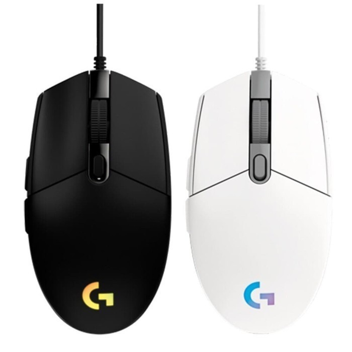 Jual Mouse Logitech G102 RGB v2 Lightsync Black/White G 102 | Shopee Indonesia