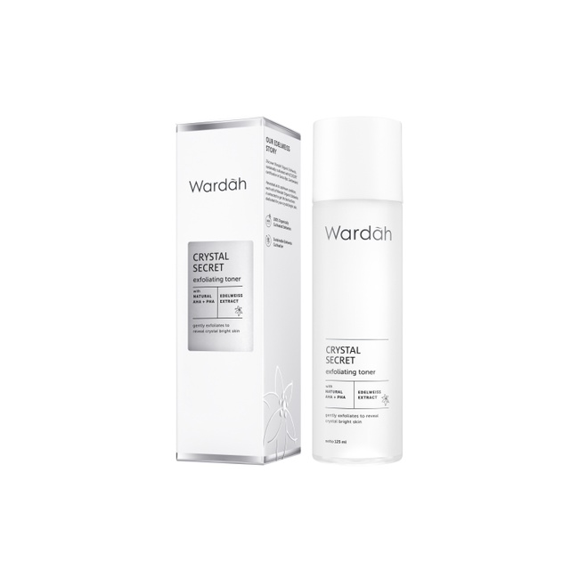 Jual Wardah Crystal Secret Exfoliating Toner with Natural AHA+PHA 100 ...