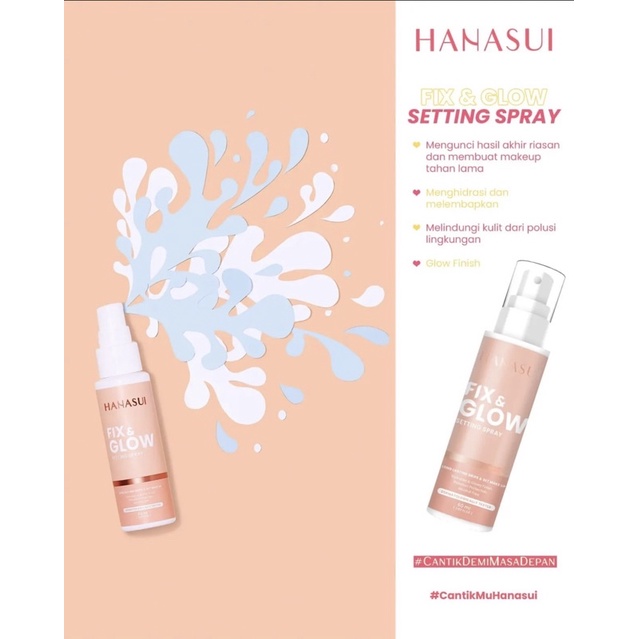 Jual Hanasui Fix & Glow Setting Spray | Shopee Indonesia