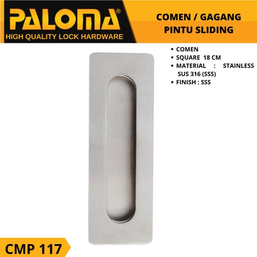 Jual HANDLE PINTU SLIDING GESER HANDLE TANAM COMEN PALOMA CMP 117 ...
