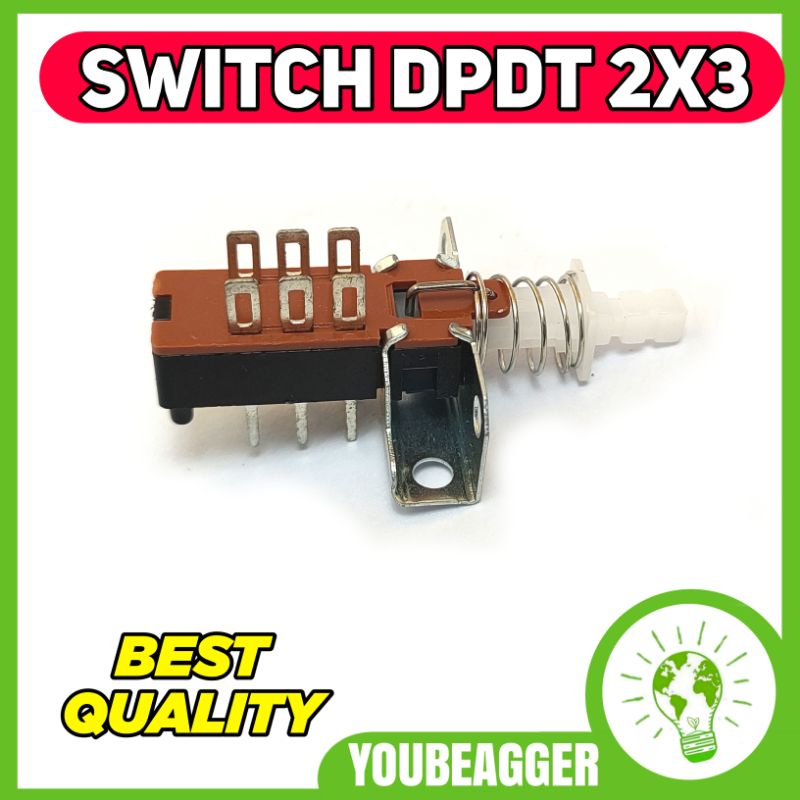 Jual Saklar switch DPDT 2X3 untuk mixer amplifier dan project DIY ...