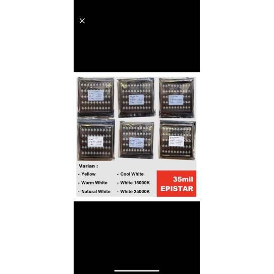 Jual HPL LED 1W EPISTAR 35 mil White,Warm ,Coolwhite | Shopee Indonesia