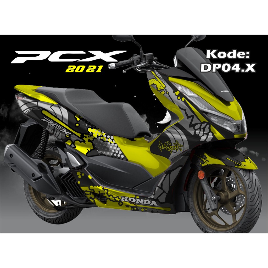 Jual decal pcx 2021 sticker all new pcx 2021 shark custom full body ...