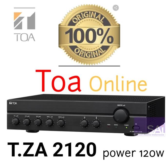 Jual TOA ZA-2120 AMPLIFIER MIXER POWER 120 WAT ORIGINAL ASLI 100% ZA-2120 | Shopee Indonesia