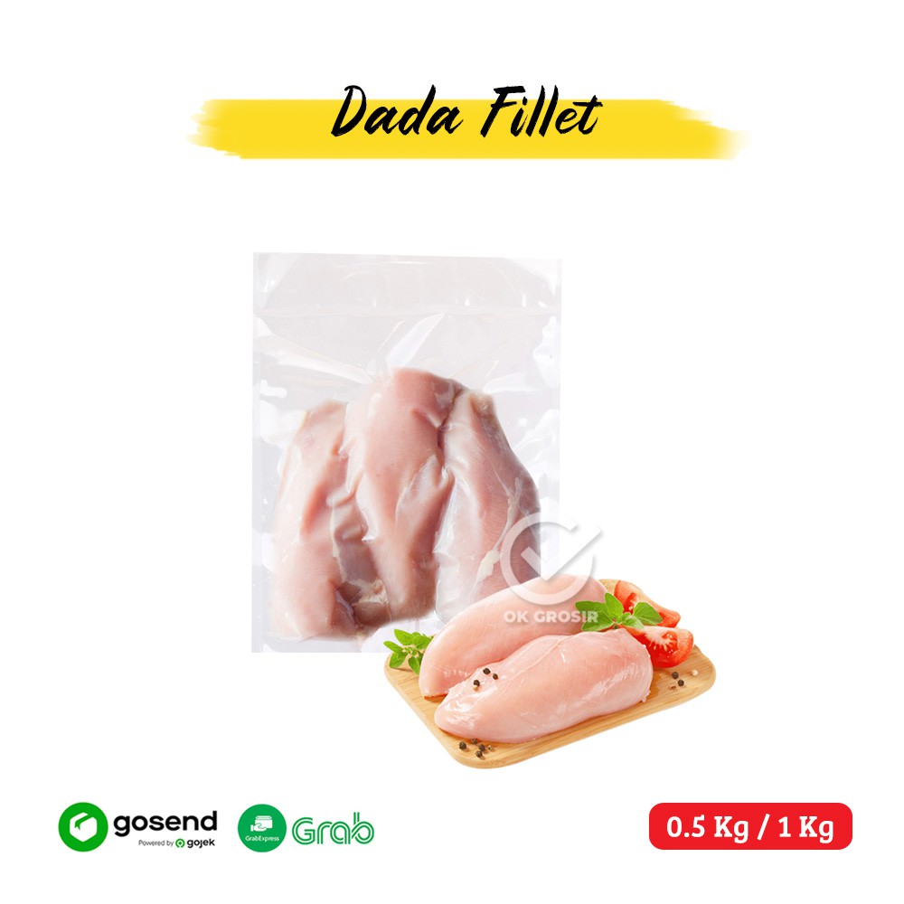 Jual Dada Ayam Filet Tanpa Kulit dan Tanpa Tulang/Boneless Dada Ayam (1 ...