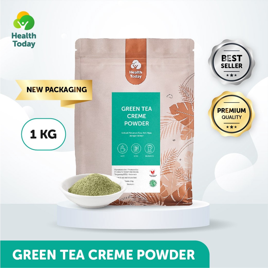 Jual Health Today Premium Green Tea Creme Powder | Shopee Indonesia