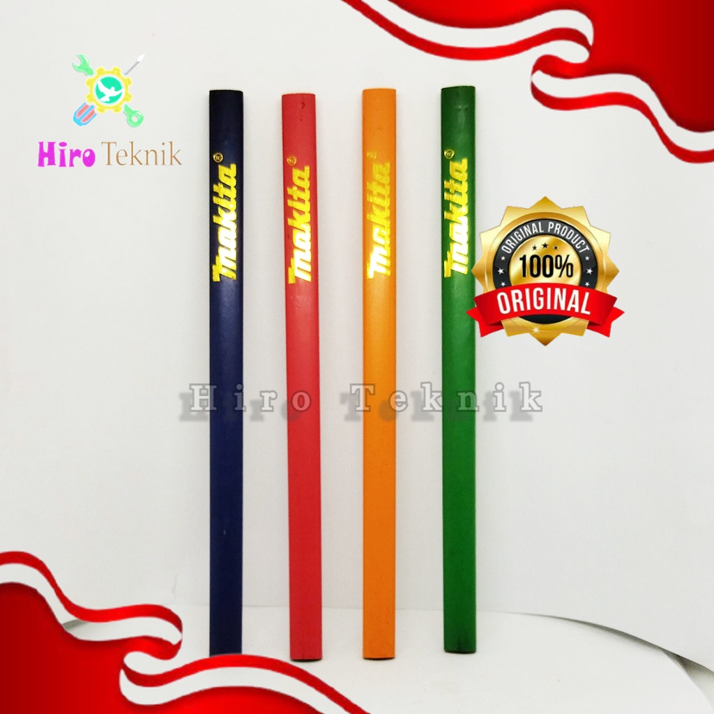 Jual PENSIL TUKANG KAYU PENCIL TUKANG BESAR BANGUNAN MAKITA PENSIL ...