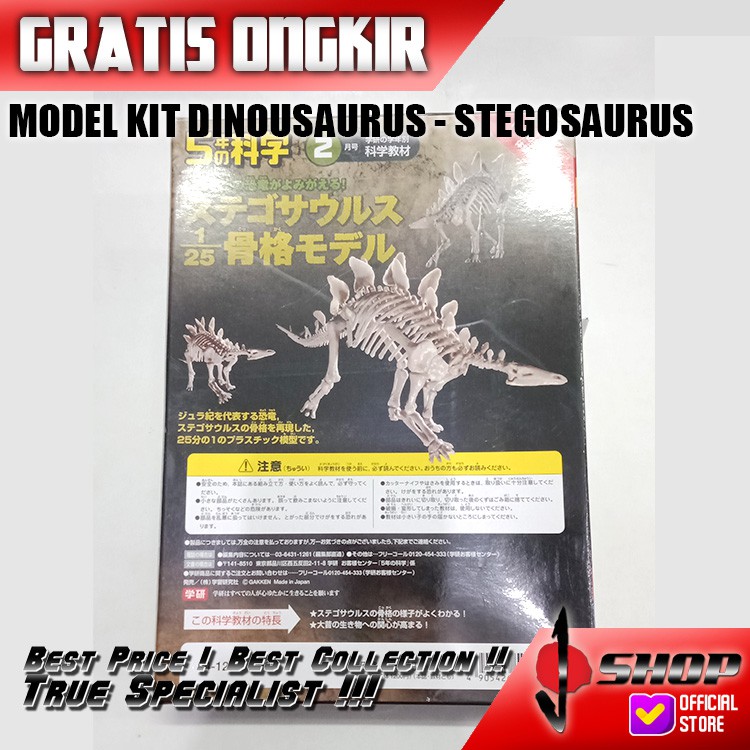 Jual MODEL KIT STEGOSAURUS SKELETON - KERANGKA | Shopee Indonesia