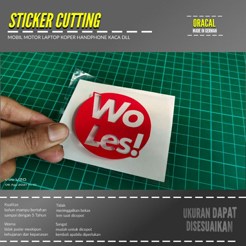 Jual STIKER WOLES STICKER CUTTING TRANSPARAN | Shopee Indonesia