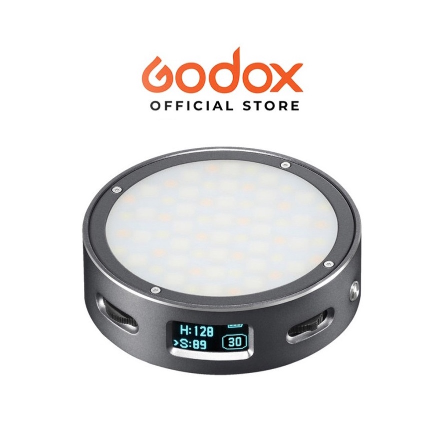 Jual Lighting Godox R1 Round Mini RGB LED Magnetic Light | Shopee Indonesia