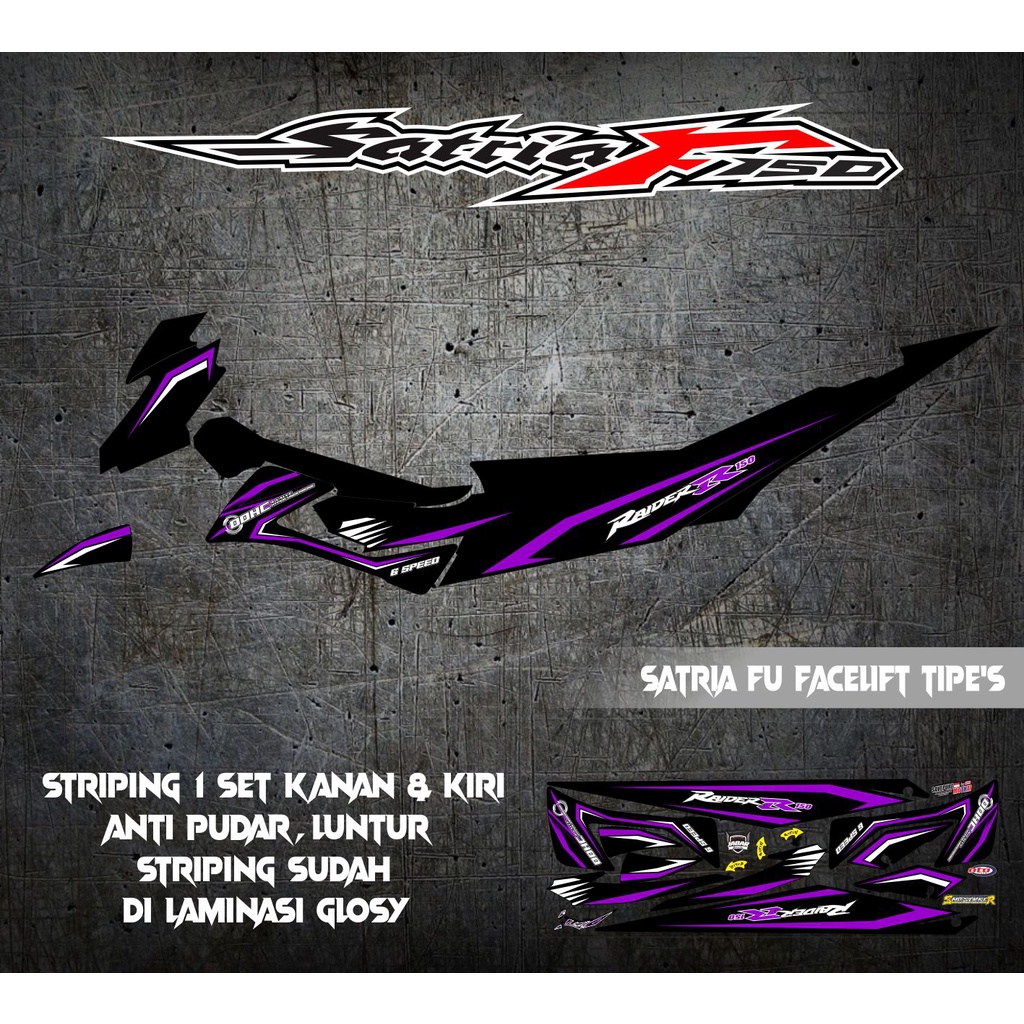 Jual STRIPING STICKER VARIASI FU FACELIFT TIPE ES SIMPEL KEREN | Shopee ...