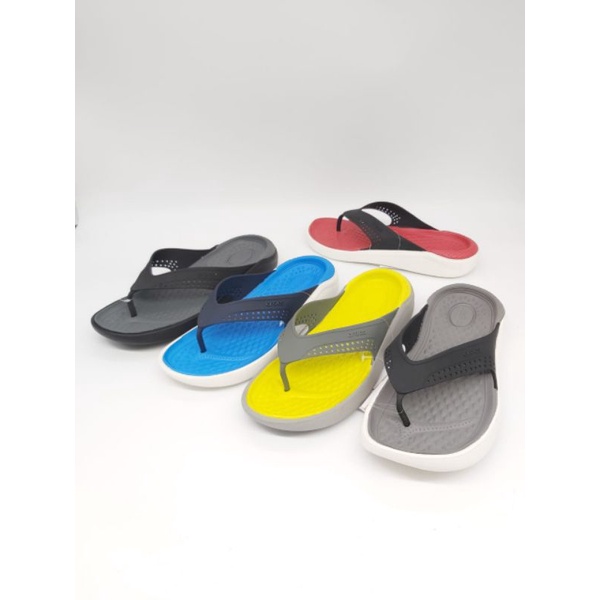 Jual sandal crocs pria literide flip original | Shopee Indonesia