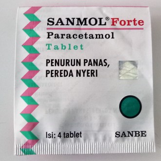 Jual Sanmol Forte Tablet (PER STRIP @ 4 TABLET) | Shopee Indonesia