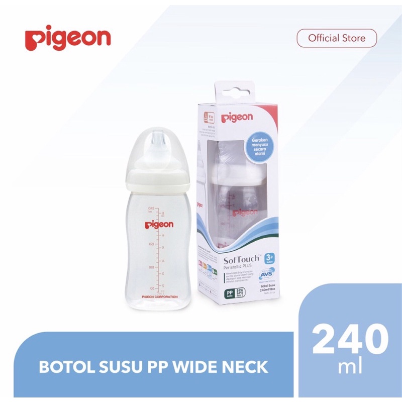 Jual PIGEON Botol Susu PP Wide Neck 240Ml | Shopee Indonesia