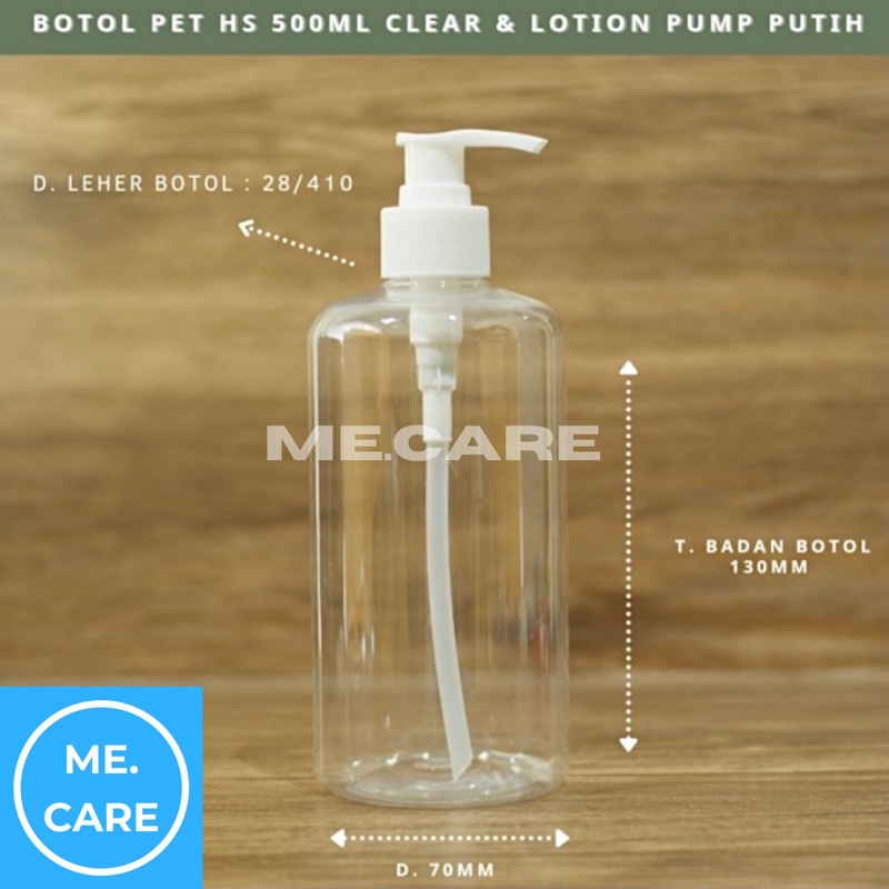 Jual BOTOL PUMP 500ML HANDSOAP/BOTOL 500ML PUMP LOTION PUTIH / BOTOL ...