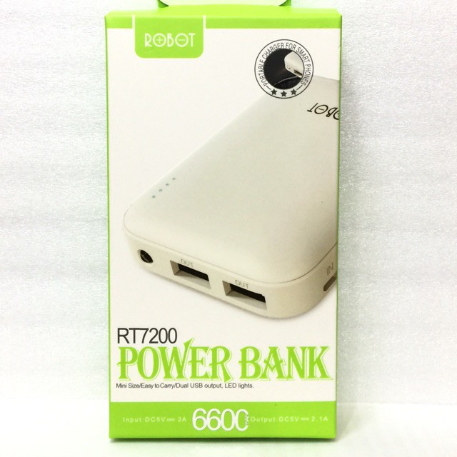 Jual lion king Power Bank Robot RT7200 6600mah / Powerbank Robot ...