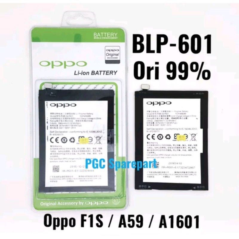 Jual BATERAI - BATTERY - BATRE OPPO BLP601 - A59 - A59T - OPPO F1S ORI | Shopee Indonesia